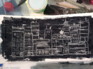 Drawings as a matrix for printmaking - Linda Germain