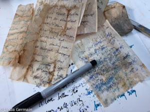 Making books and rusting paper - Linda Germain