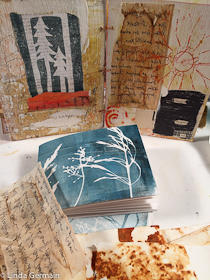 Making books and rusting paper - Linda Germain
