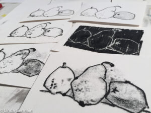 Draw into Print - Trace Monotype Workshop - Linda Germain